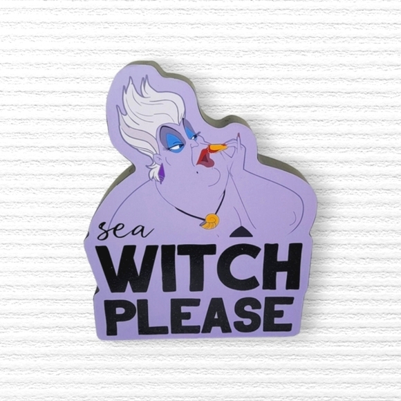 Disney | Wall Decor | Clearance Disney Witch Ursula Wood Wall Art And ...